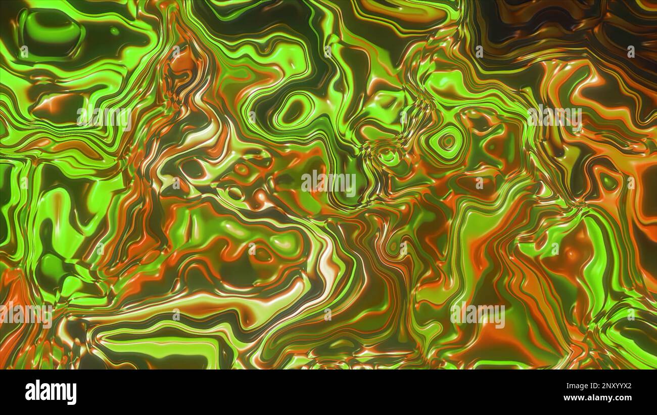 Animation of moving pattern of liquid plasma. Motion. Molten liquid ...