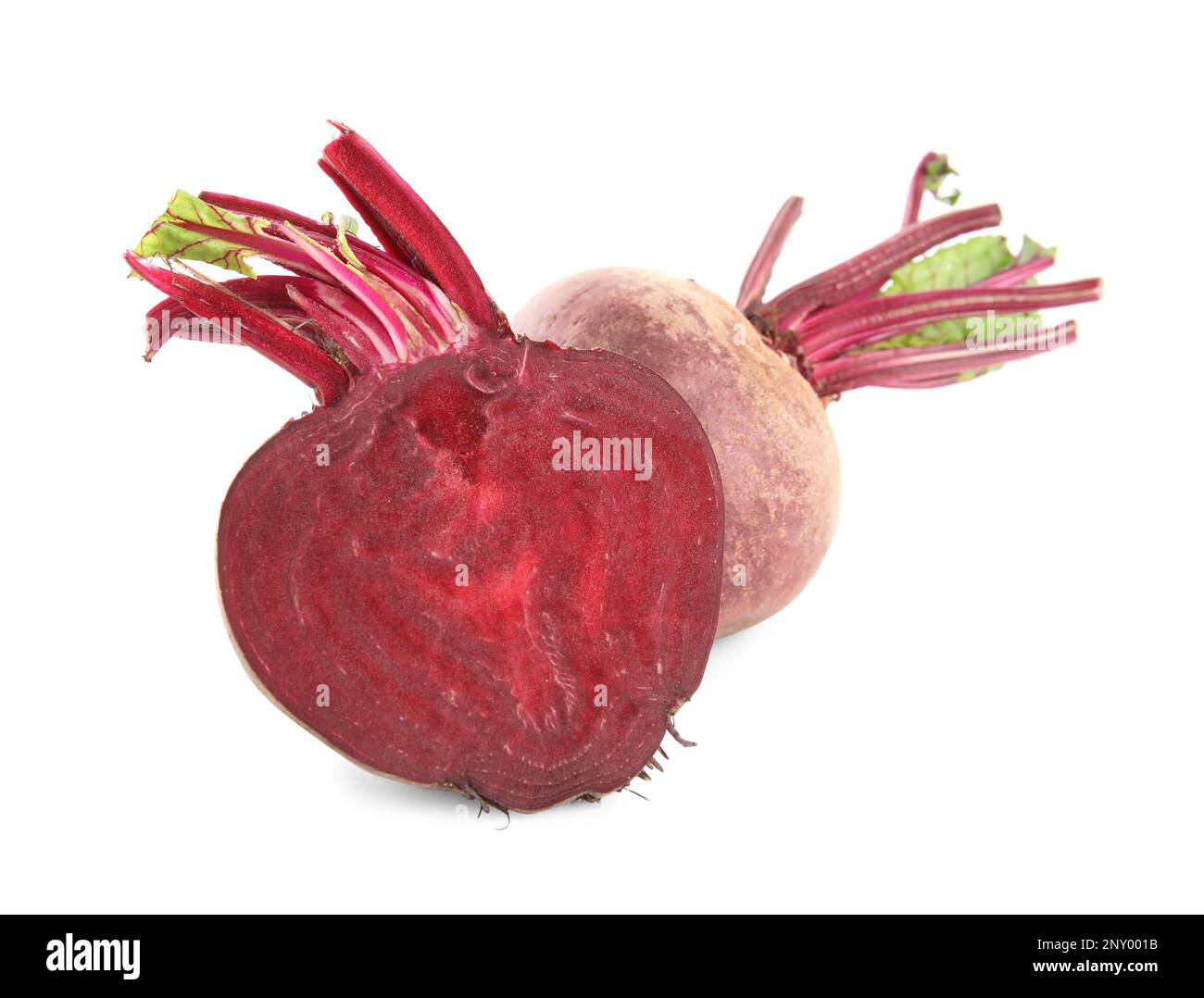 Whole and cut ripe beetroots on white background Stock Photo - Alamy