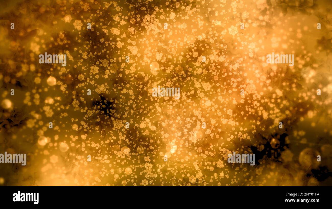Beautiful background with moving glowing spots and bokeh. Motion. Round ...
