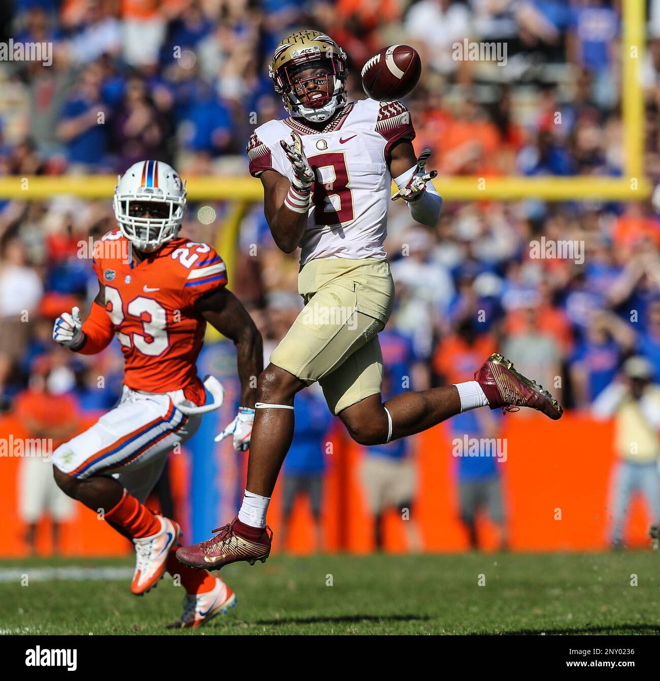 Nov. 25, 2017: State Seminoles wide receiver Nyqwan Murray (8) was ...