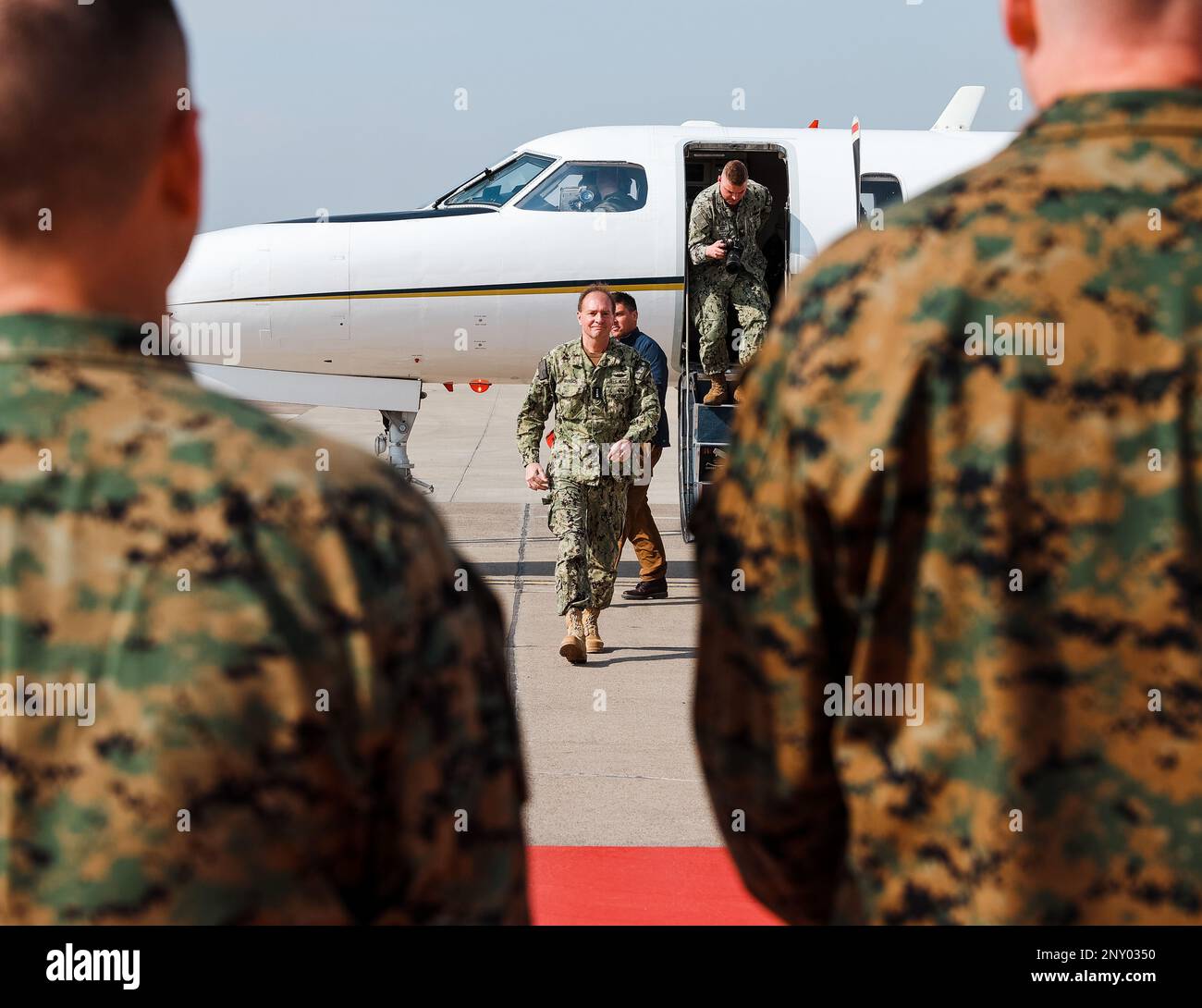 U.S. Navy Adm. Stuart B. Munsch, commander of U.S. Naval Forces Europe ...