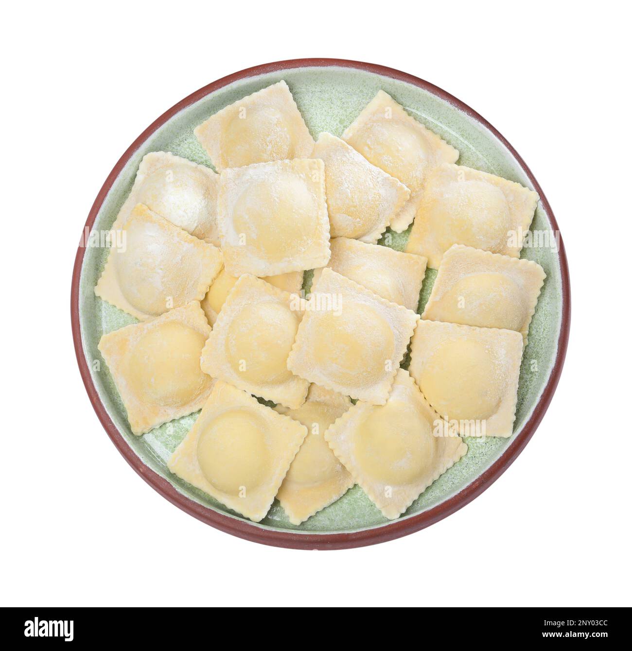 Ravioli top view Cut Out Stock Images & Pictures - Alamy