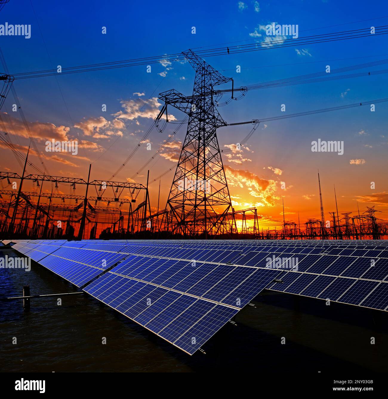 Grid tied solar hi-res stock photography and images - Alamy