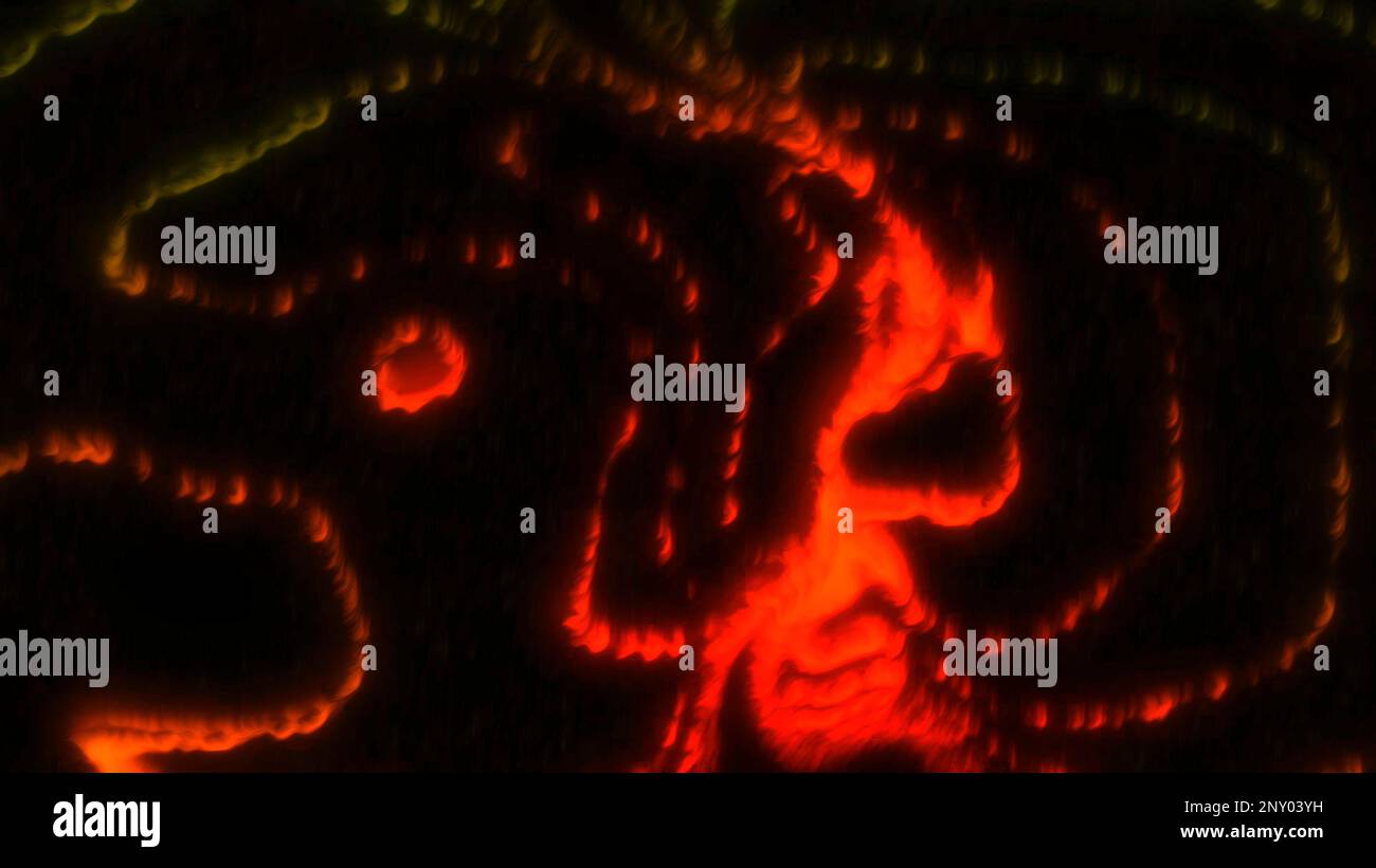 Energy pulses with colorful curved lines. Motion. Colorful computer ...