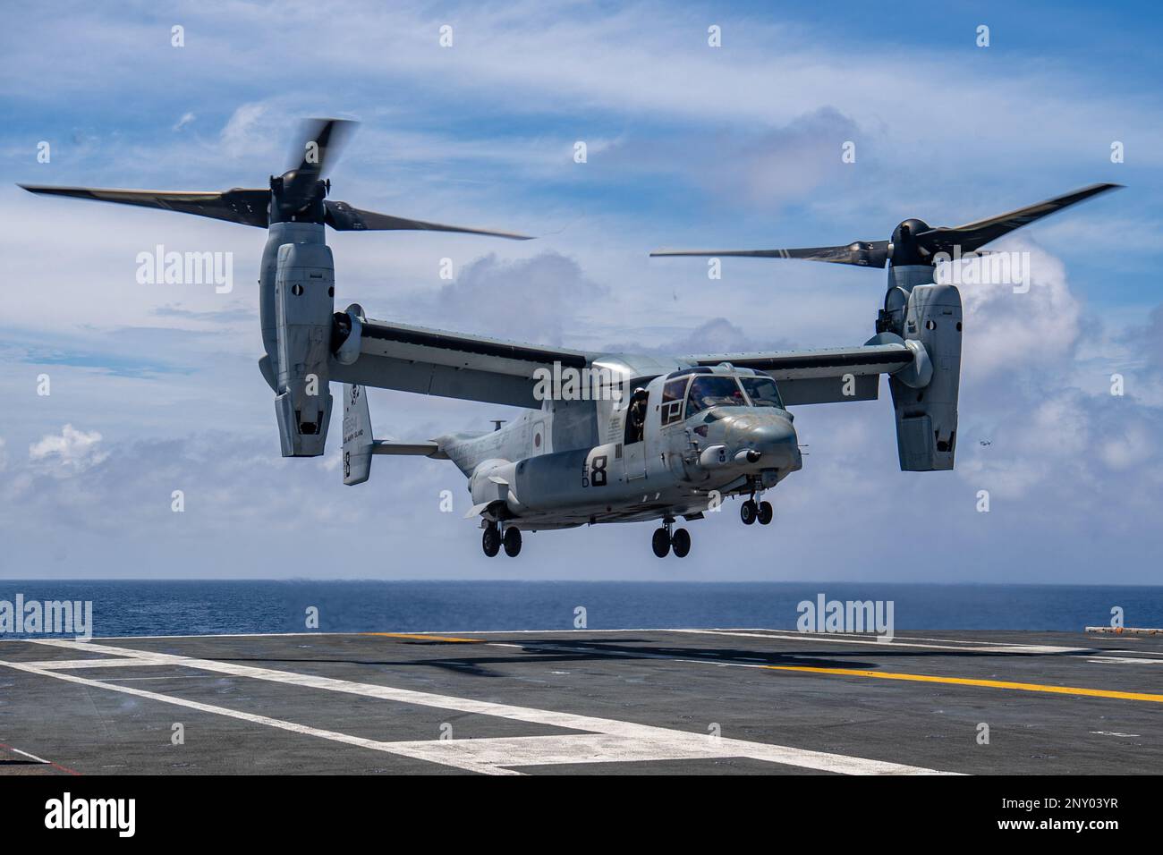 230211-N-DU622-1097 SOUTH CHINA SEA (Feb. 11, 2023) An MV-22 Osprey ...
