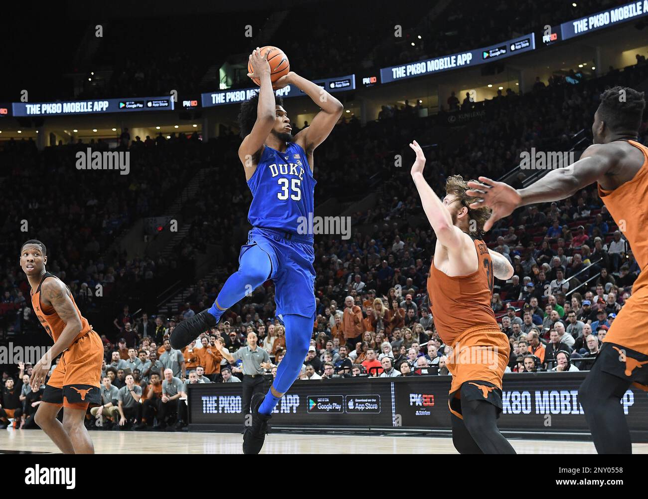 PORTLAND, OR - NOVEMBER 24: Duke University forward Marvin Bagley III ...