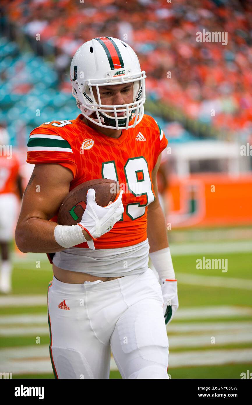 MIAMI GARDENS, FL - SEPTEMBER 02: University of Miami Hurricanes ...