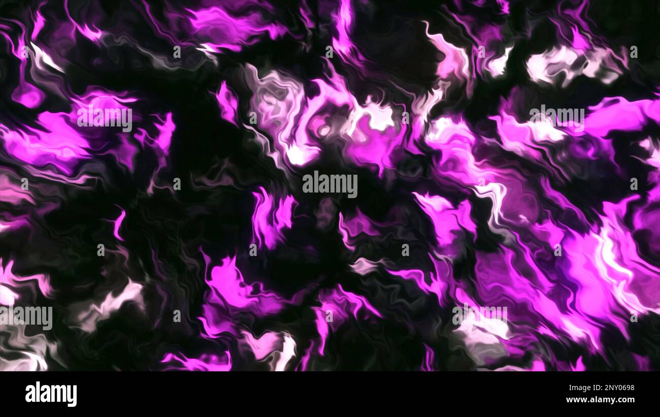 Ripples of vibrating liquid plasma. Motion. Bright patterns of liquid ...