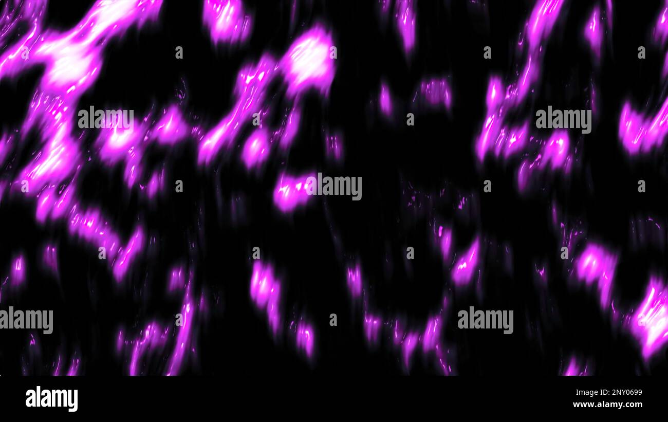 Texture of energy flows on black background. Motion. Spotted filaments ...