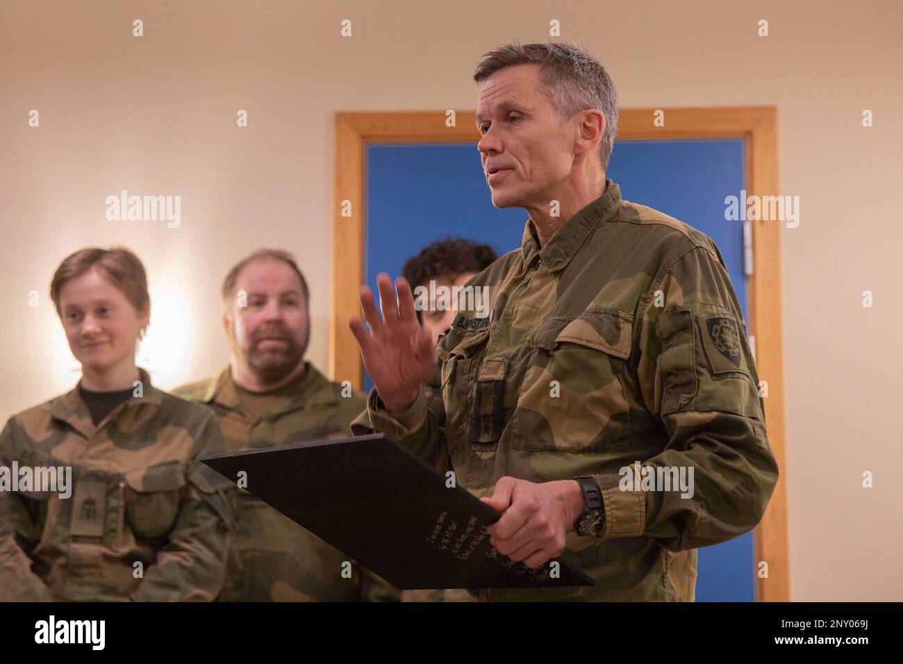 Norwegian Army Lt. Col. Pererik Bjørnstadråten, the commander of ...