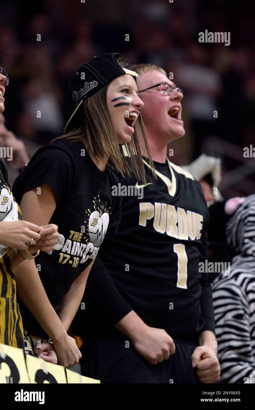 WEST LAFAYETTE, IN - NOVEMBER 18: The Paint Crew celebrates after a ...