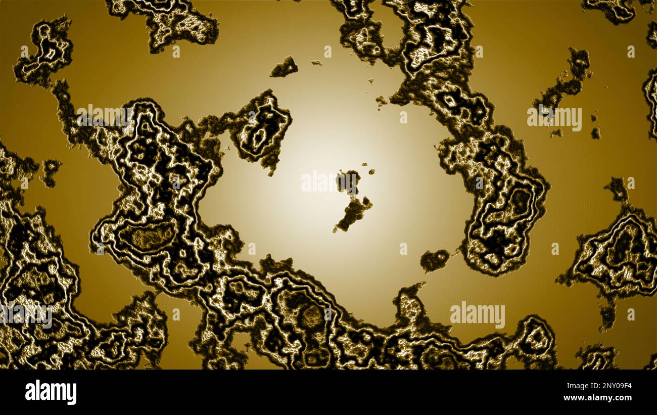 3D animation of moving shimmering liquid. Motion. Liquid pattern ...