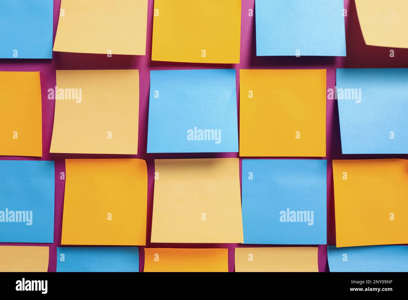 Many colorful stickers on purple background, flat lay Stock Photo - Alamy