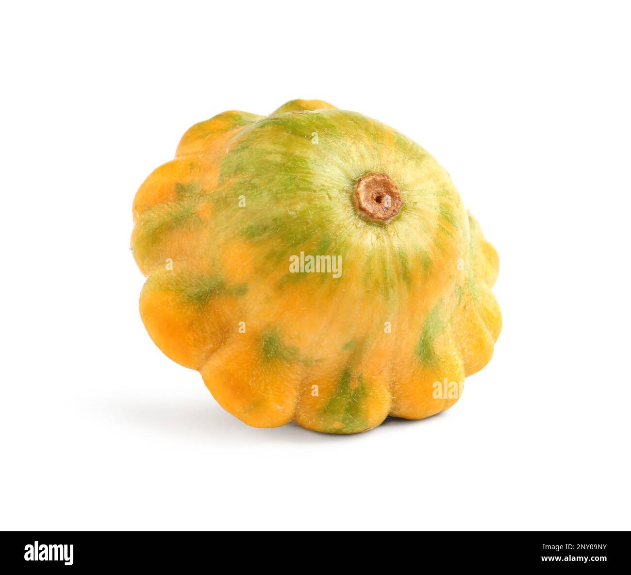 Fresh ripe yellow pattypan squash isolated on white Stock Photo - Alamy