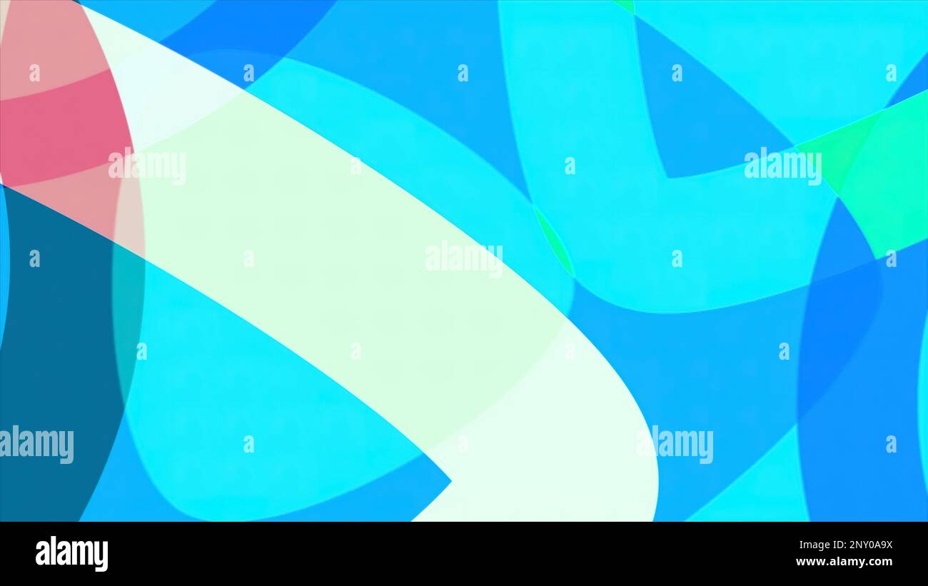 Bright geometric lines in animation. Motion. Colorful figures move in layers on animated ...