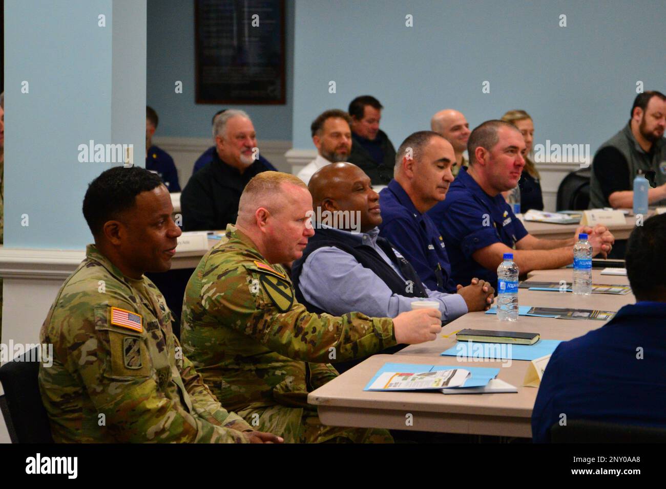 FEMA Deputy Administrator Erik Hooks listens to briefing provided by ...