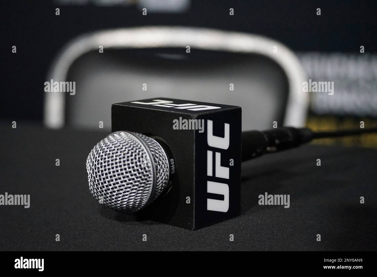 LAS VEGAS, NV - MARCH 1: An official UFC microphone at the UFC 285 ...