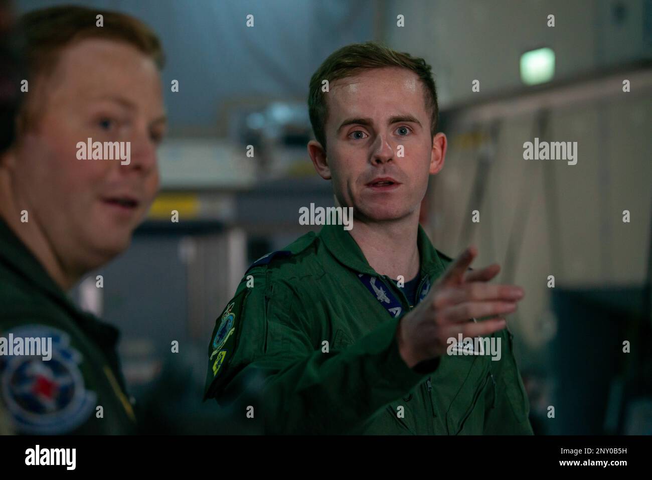 Royal Air Force Sgt. Tom Goulden, LXX Squadron air loadmaster, answers ...