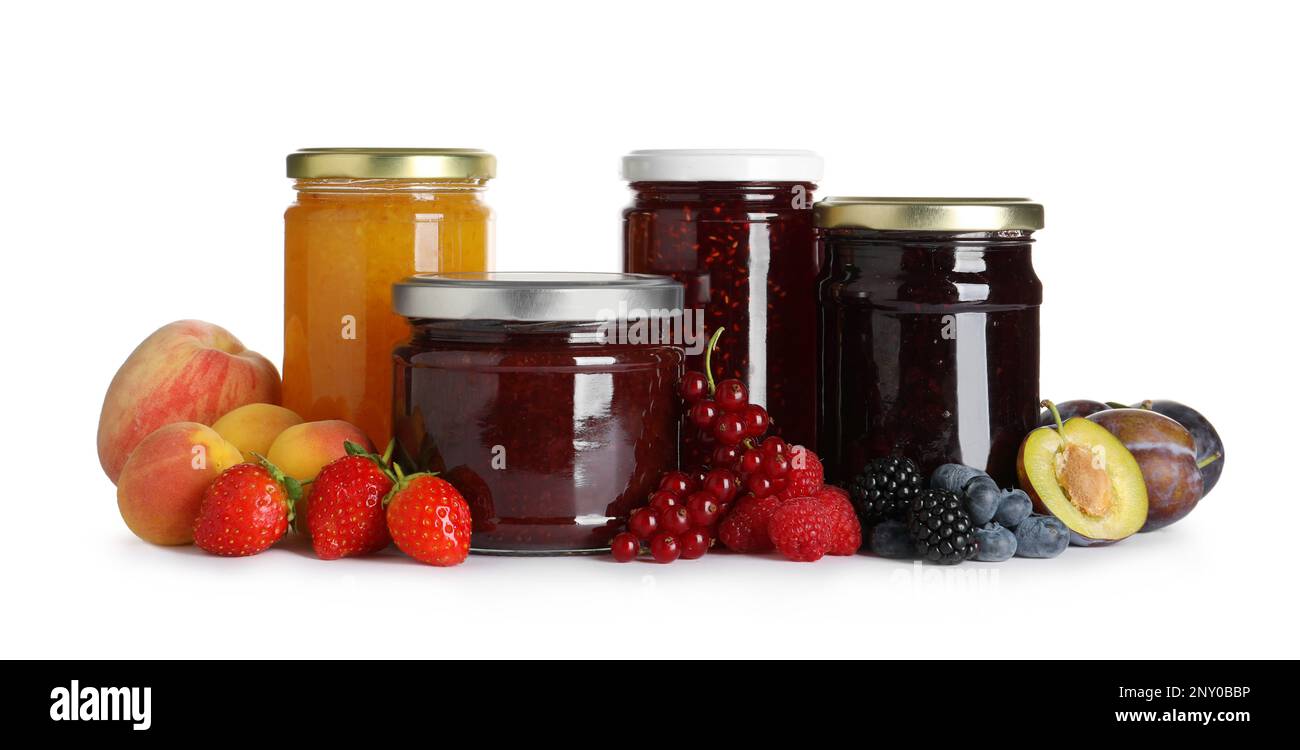 Jars of fruits Cut Out Stock Images & Pictures - Alamy