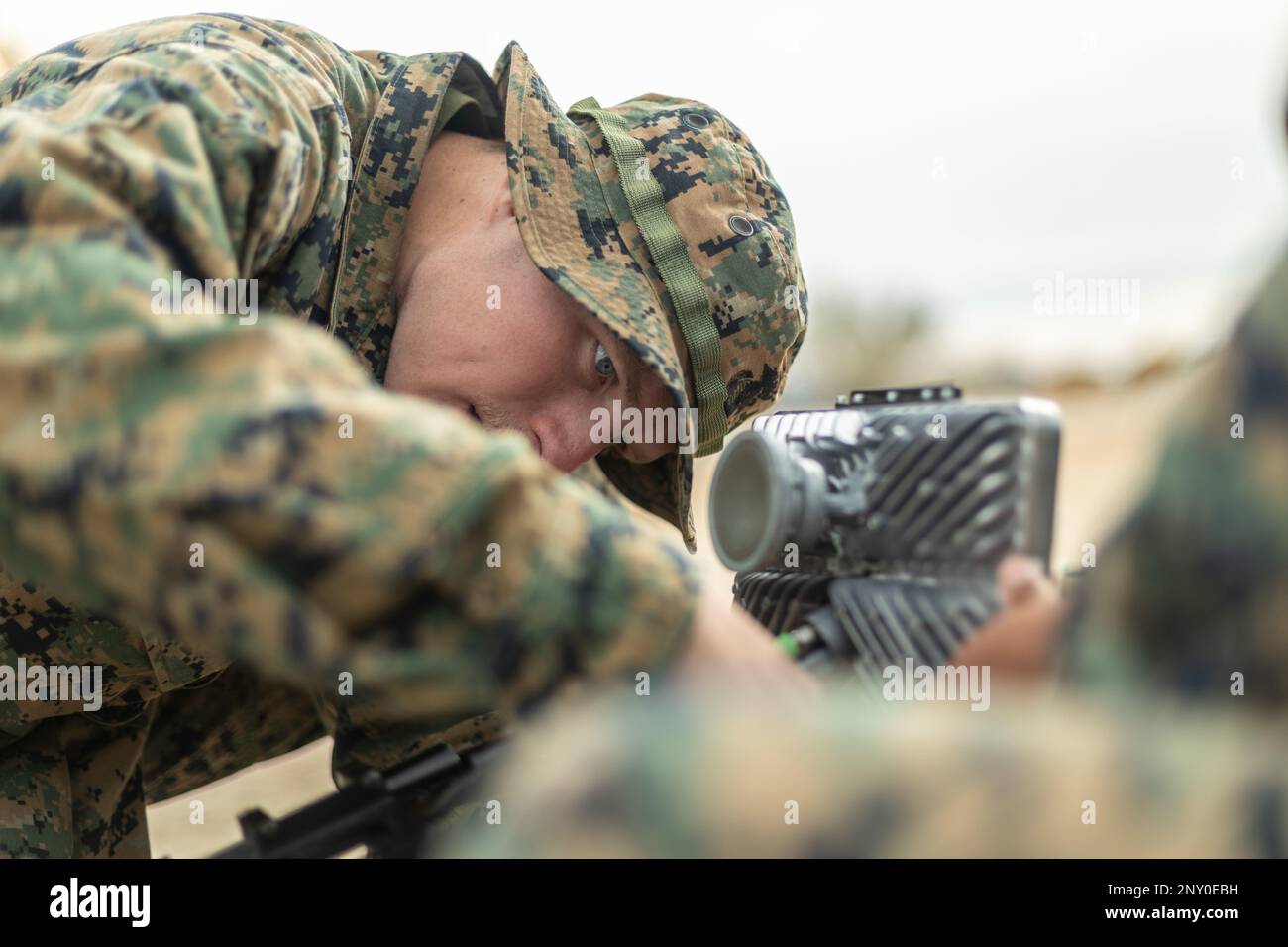 U.S. Marines Corps Lance Cpl. Dillon Stimson, a satellite ...