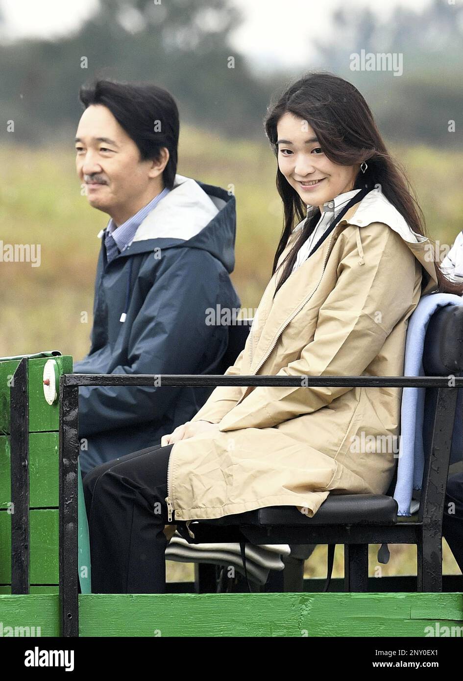 This picture shows Princess Mako, the eldest granddaughter of Emperor ...