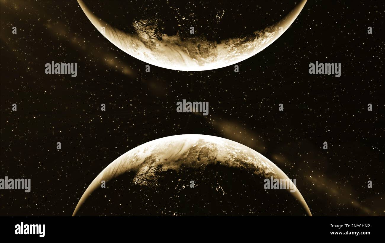 Time Lapse Of Galaxies Colliding