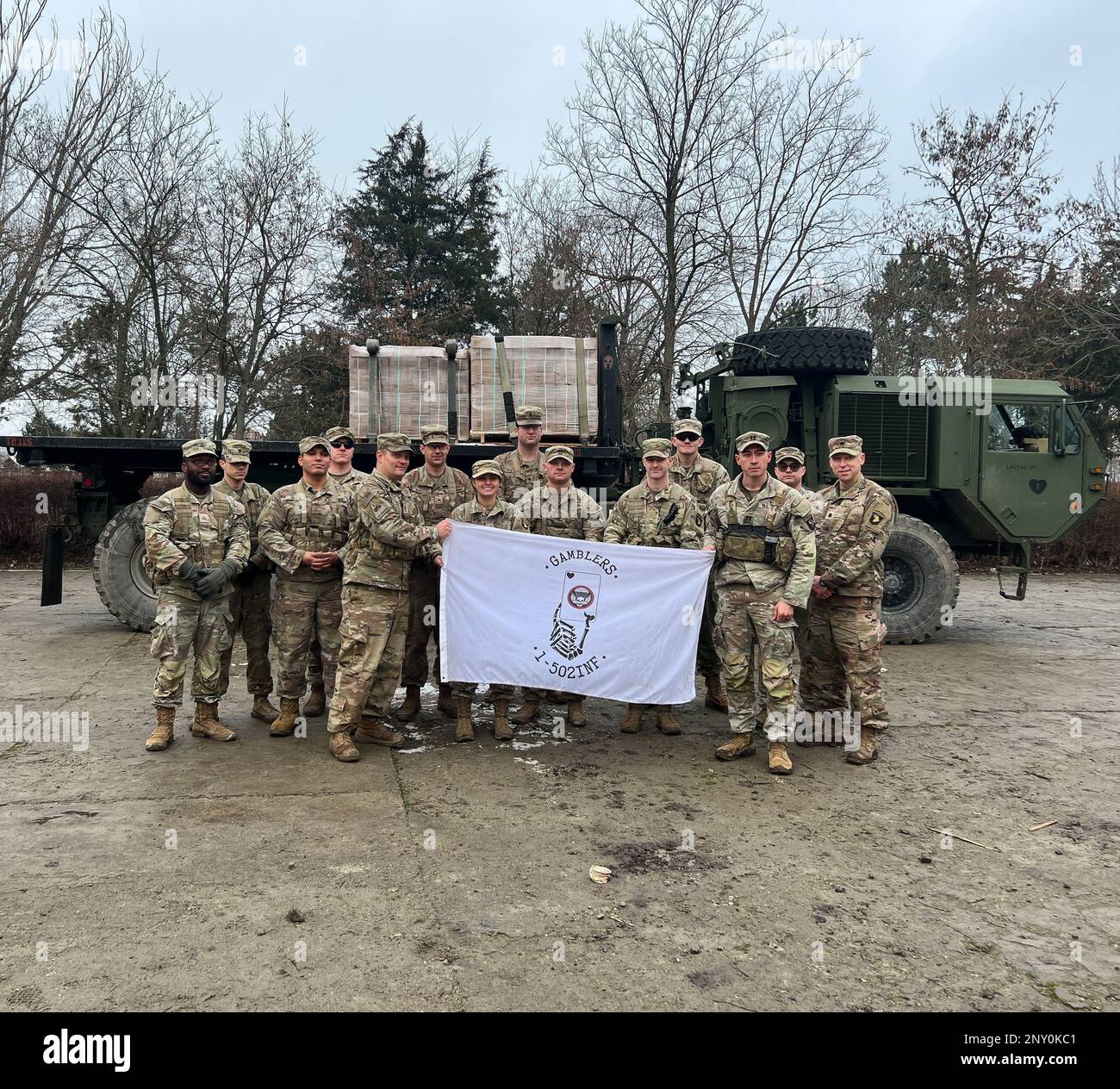 Soldiers assigned to Gambler Company, 1st Battalion, 502nd Infantry ...