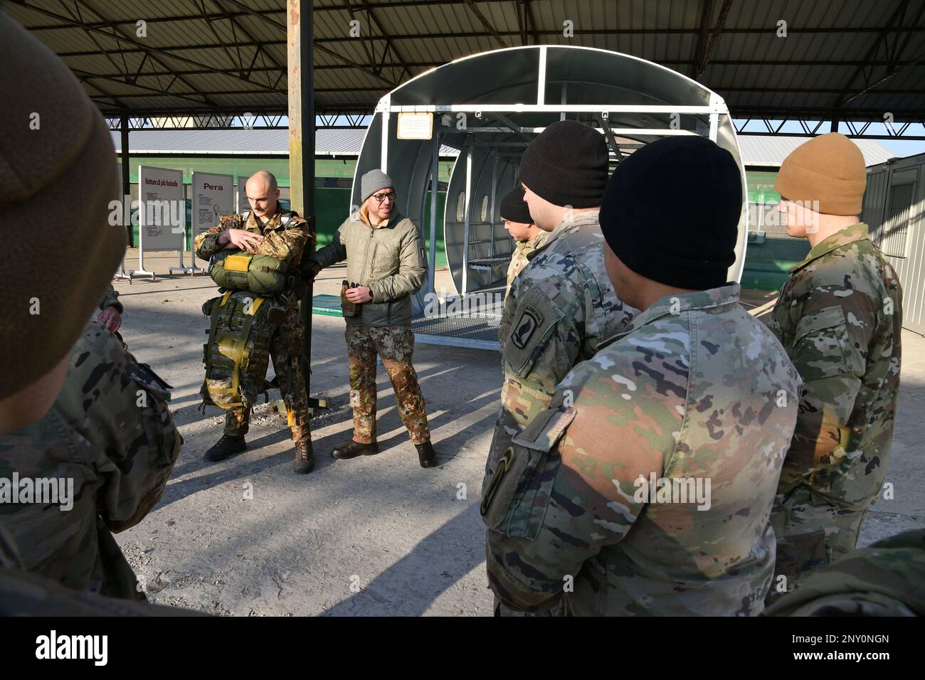 Italian Army Lt. Col. Manuele Savio, chief of operations section ...