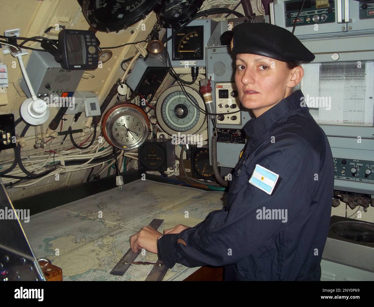On this undated photo released by the Argentine Navy, Eliana Krawczyk ...
