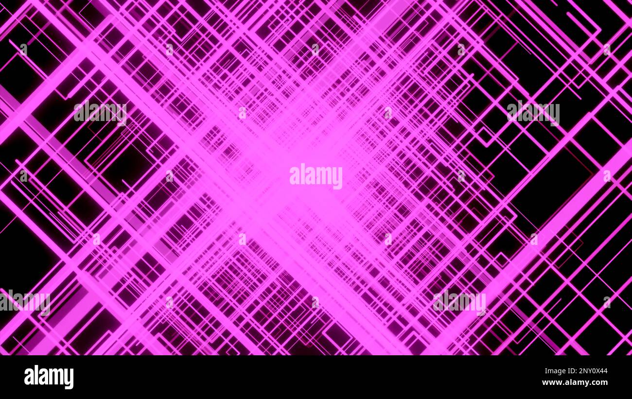 Light pink mesh. Design.A bright web on a black background in animation ...