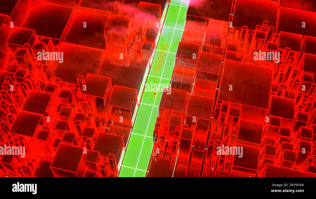 Green and red background. Design. Bright animation consisting of small ...