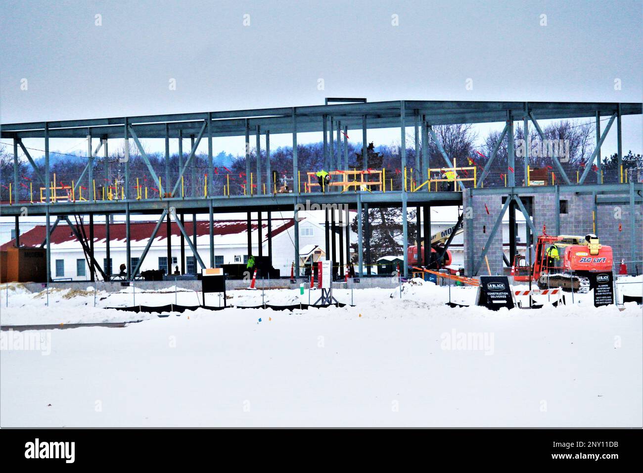 The construction area for a future transient training brigade ...