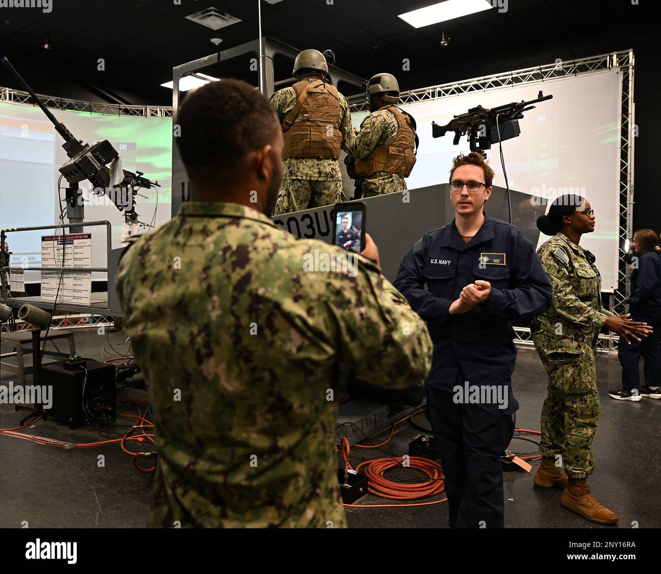 VIRGINIA BEACH, Virginia (Jan. 24, 2023) – Reporters from various media ...
