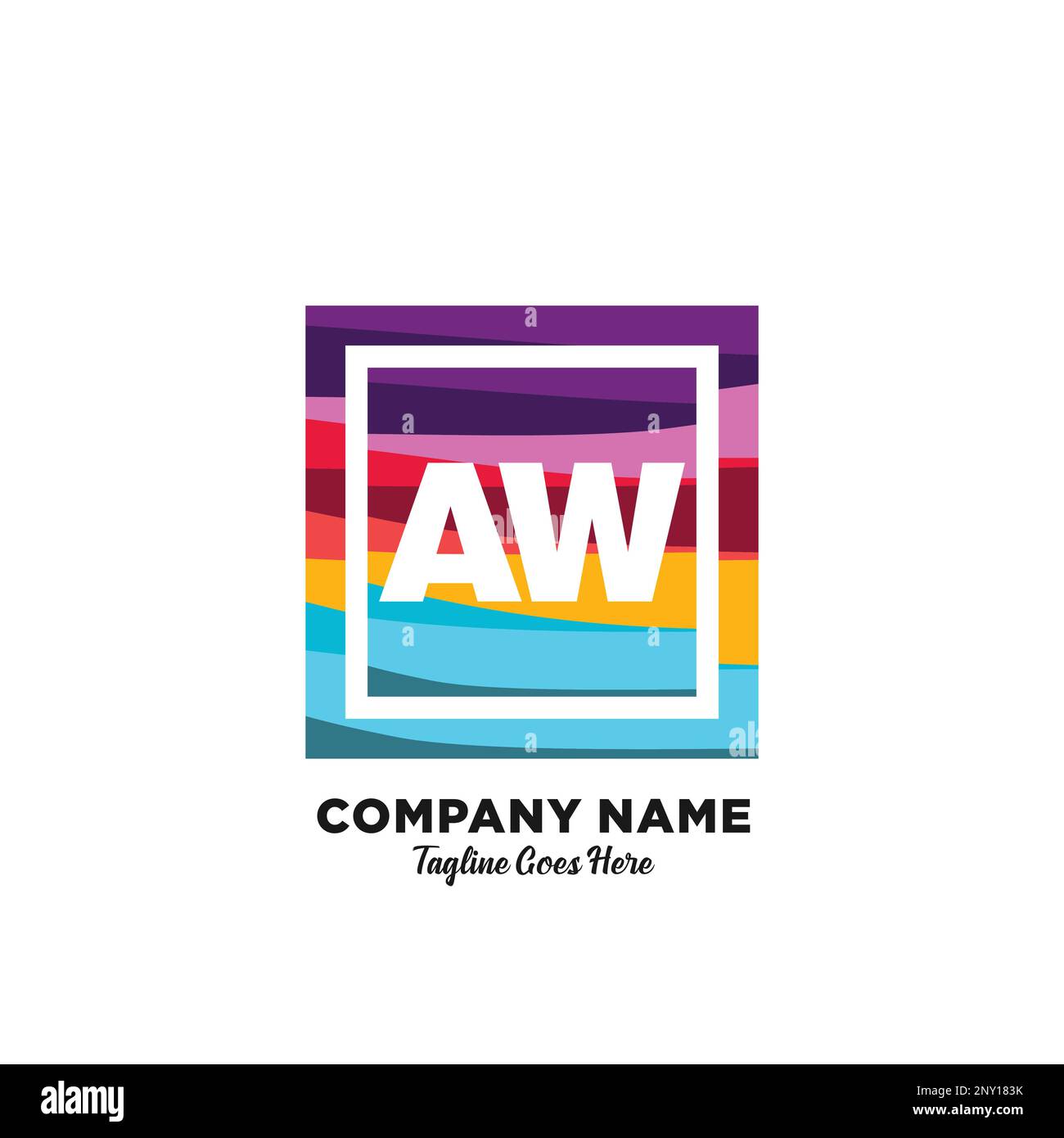 initial logo With Colorful template vector Stock Vector Image & Art - Alamy