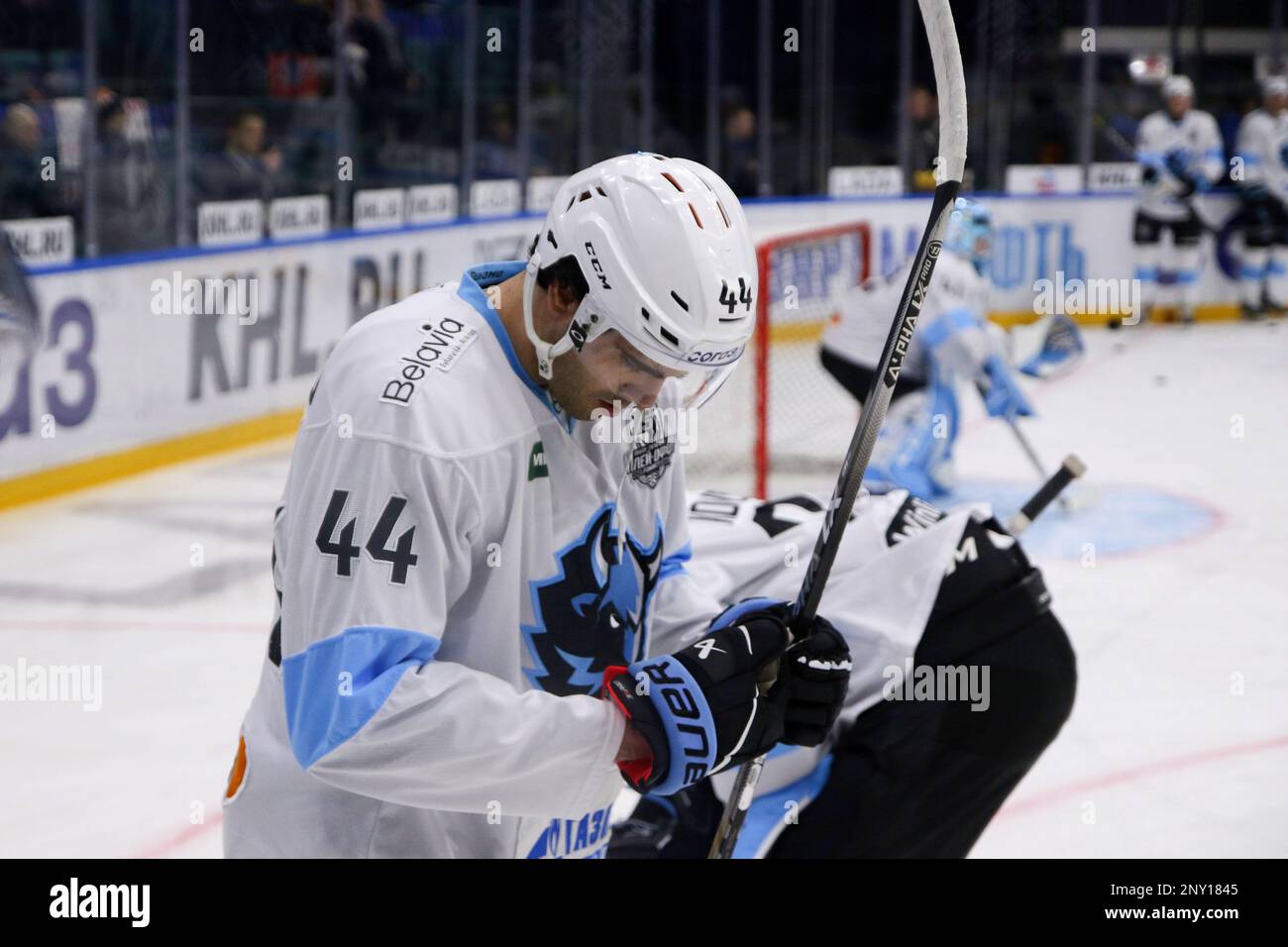 Saint Petersburg, Russia. 01st Mar, 2023. Dinamo Hockey Club player ...