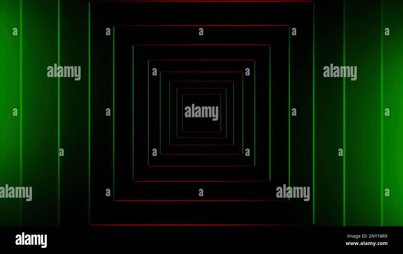 Green and purple backlighting made in computer graphics. Design. A dark ...
