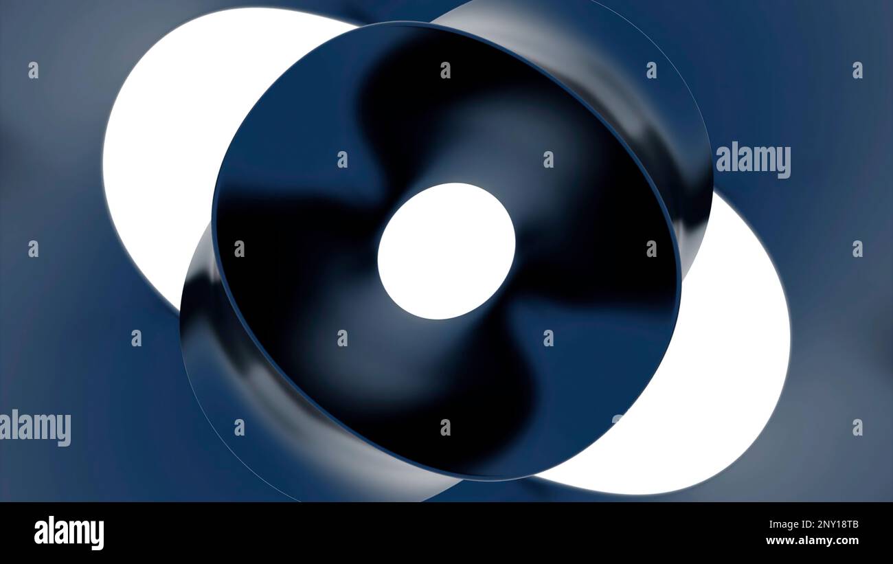 White background. Design. Animated blue and purple circles that expand ...