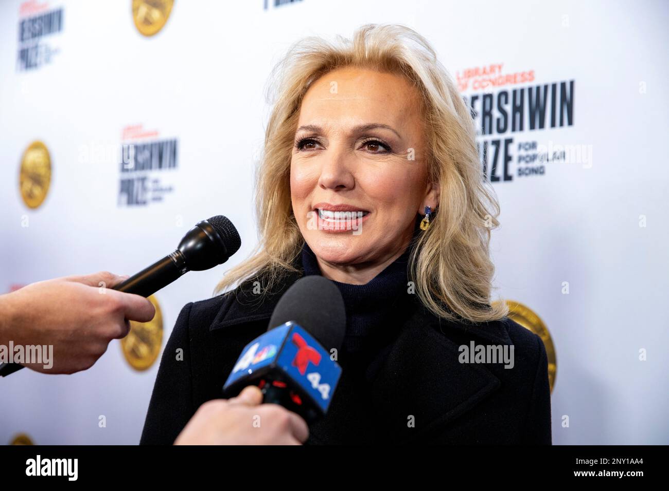 Julie Opperman arrives at the presentation of the Gershwin Prize, which ...