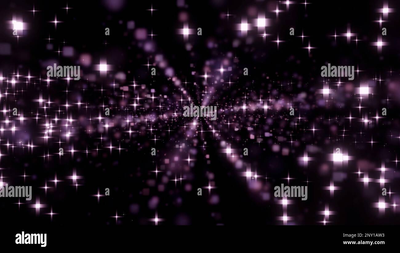 Black background. Design.Bright bright animation with purple and pink ...