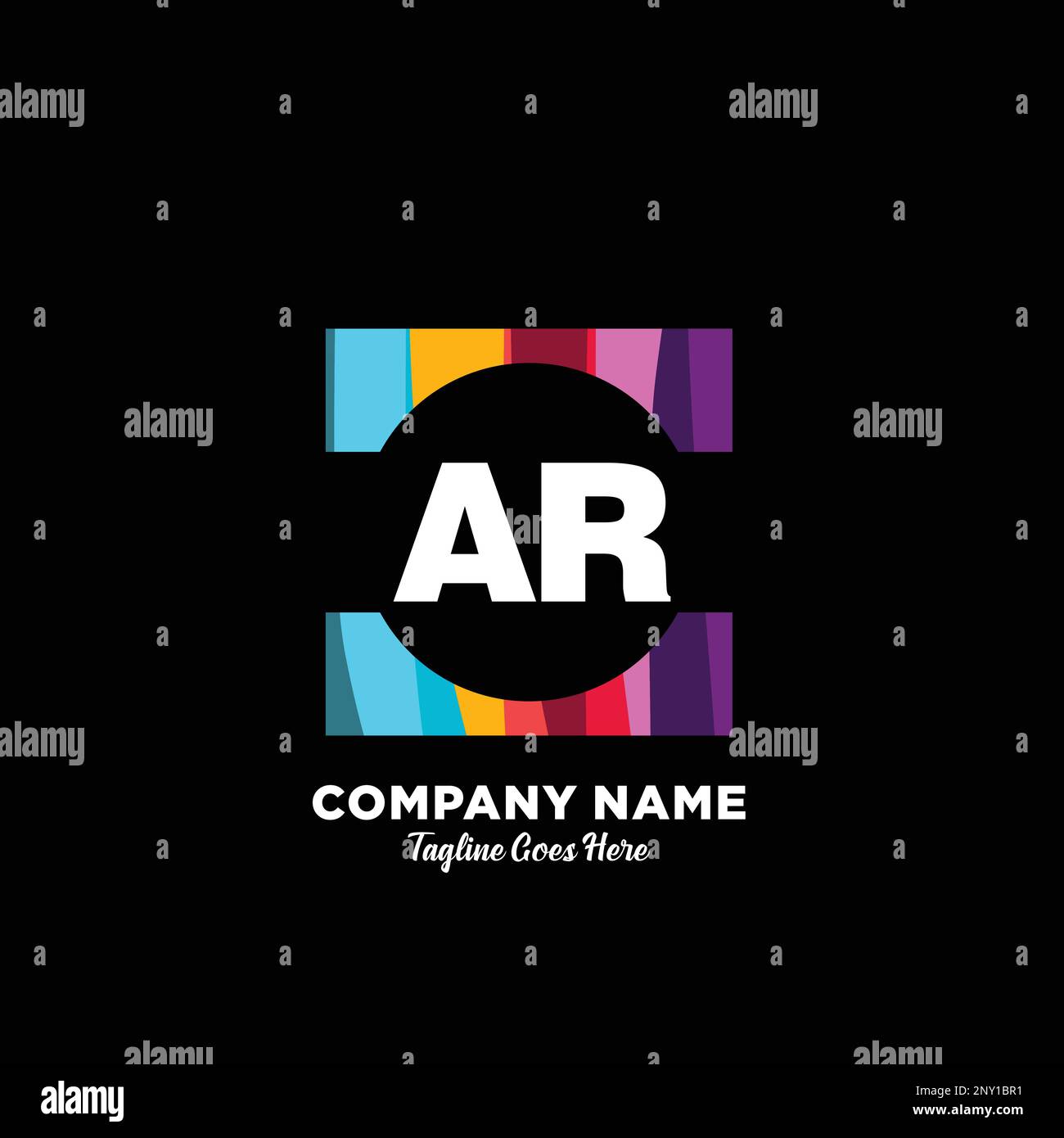 initial logo With Colorful template vector Stock Vector Image & Art - Alamy