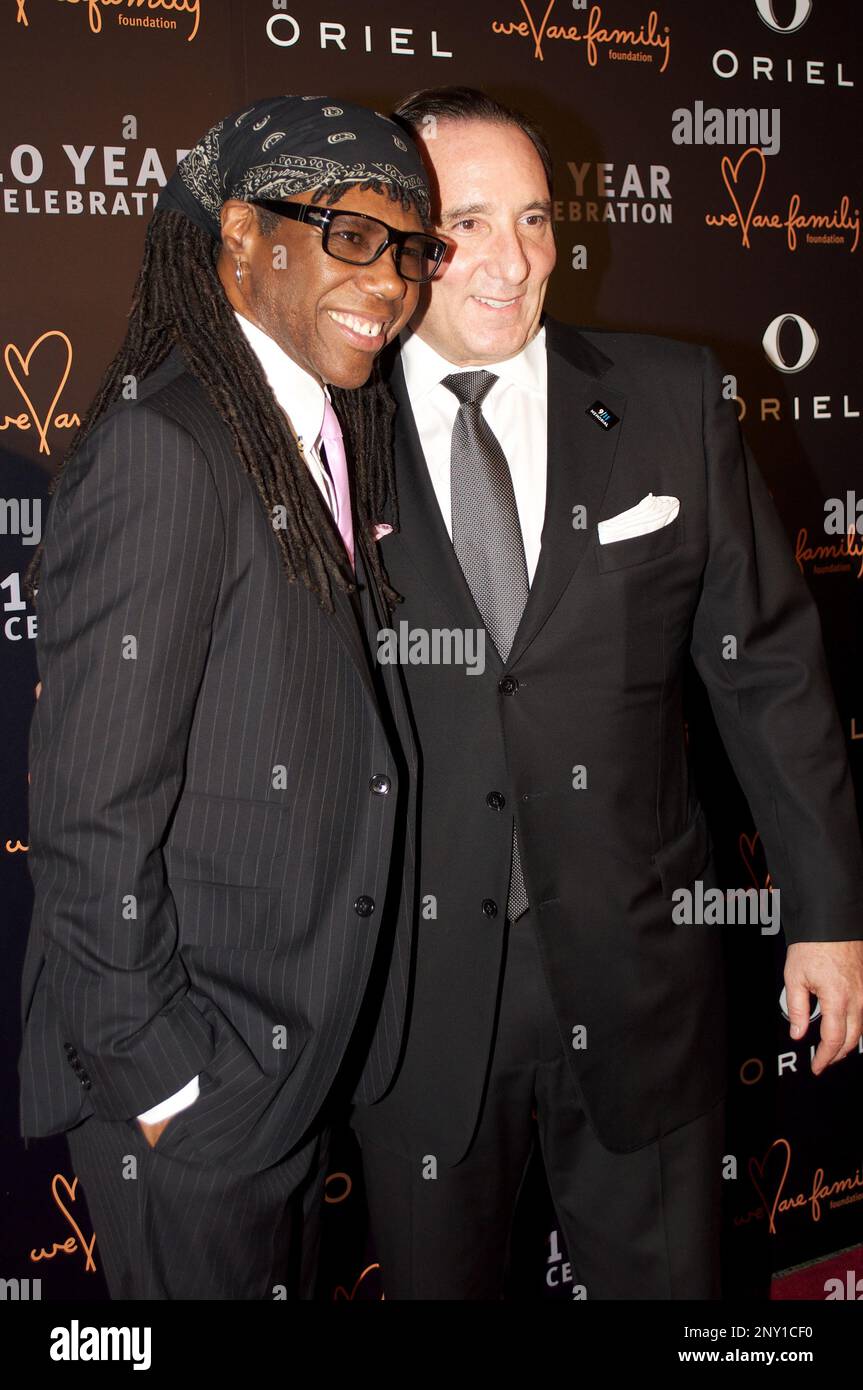 Nile Rodgers and guest at the 10th Annual We Are Family Foundation Gala ...