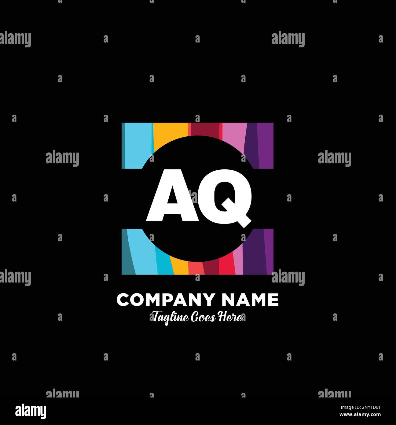 initial logo With Colorful template vector Stock Vector Image & Art - Alamy