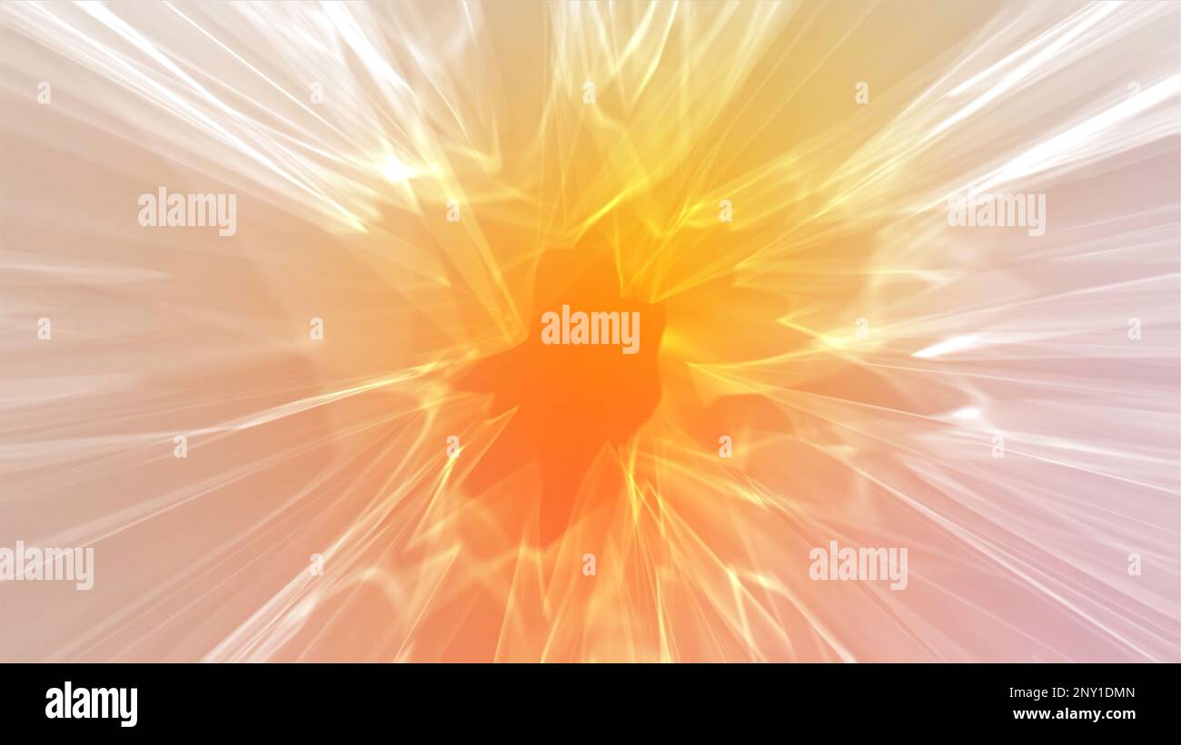 Orange background. Motion.Light background on which light lightning ...