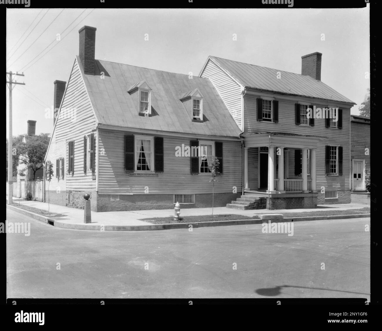 Mary Washington house, Fredericksburg, Virginia. Carnegie Survey of the ...