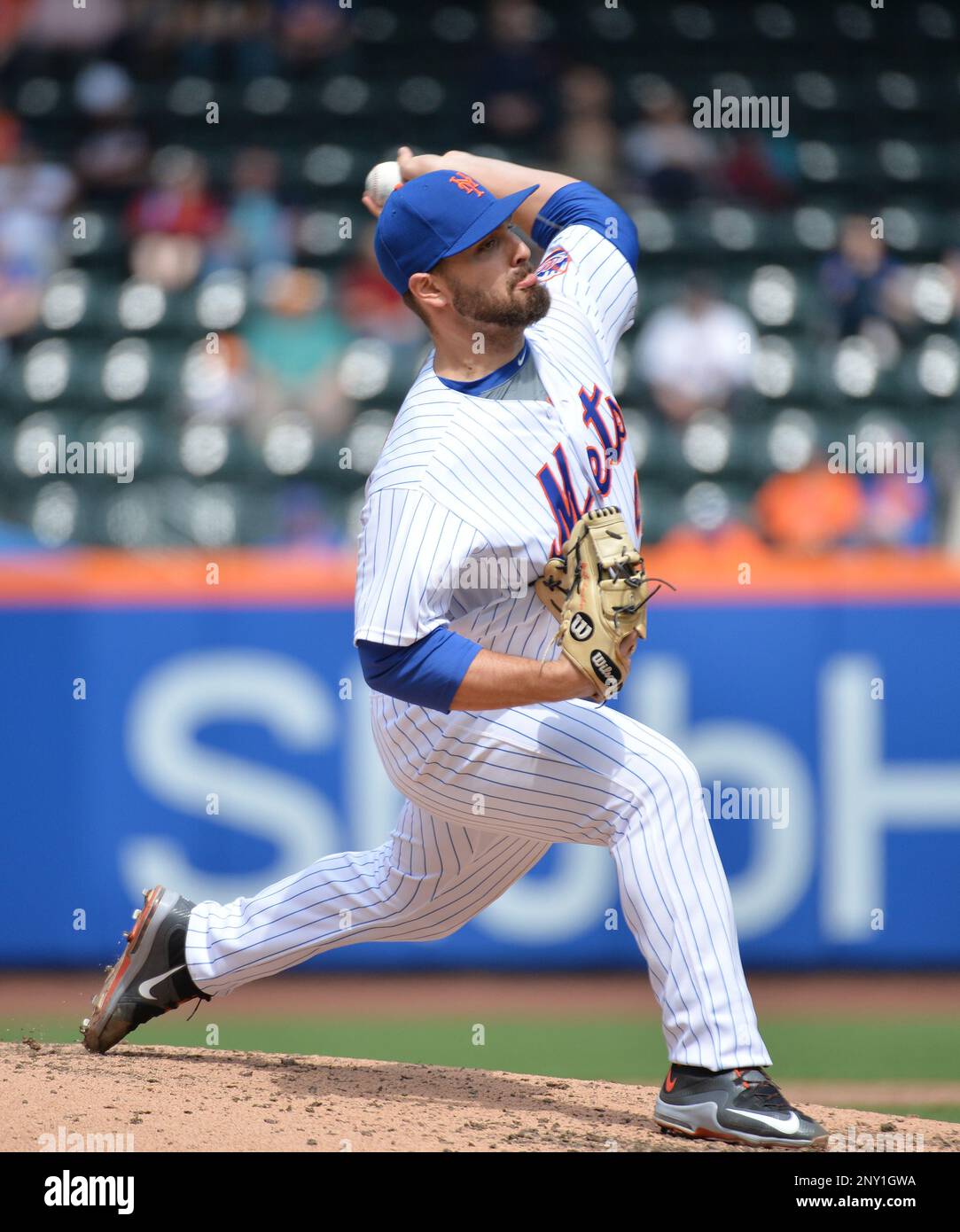 New York Mets pitcher Josh Smoker (49) during game against the Atlanta ...