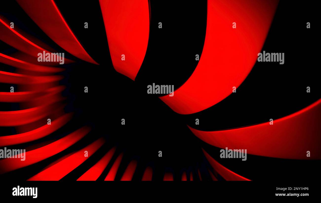 Black background. Design. Orange rays creating a circle in the ...