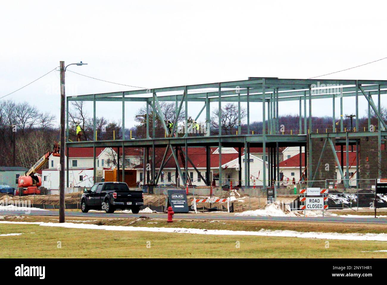 The construction area for a future transient training brigade ...