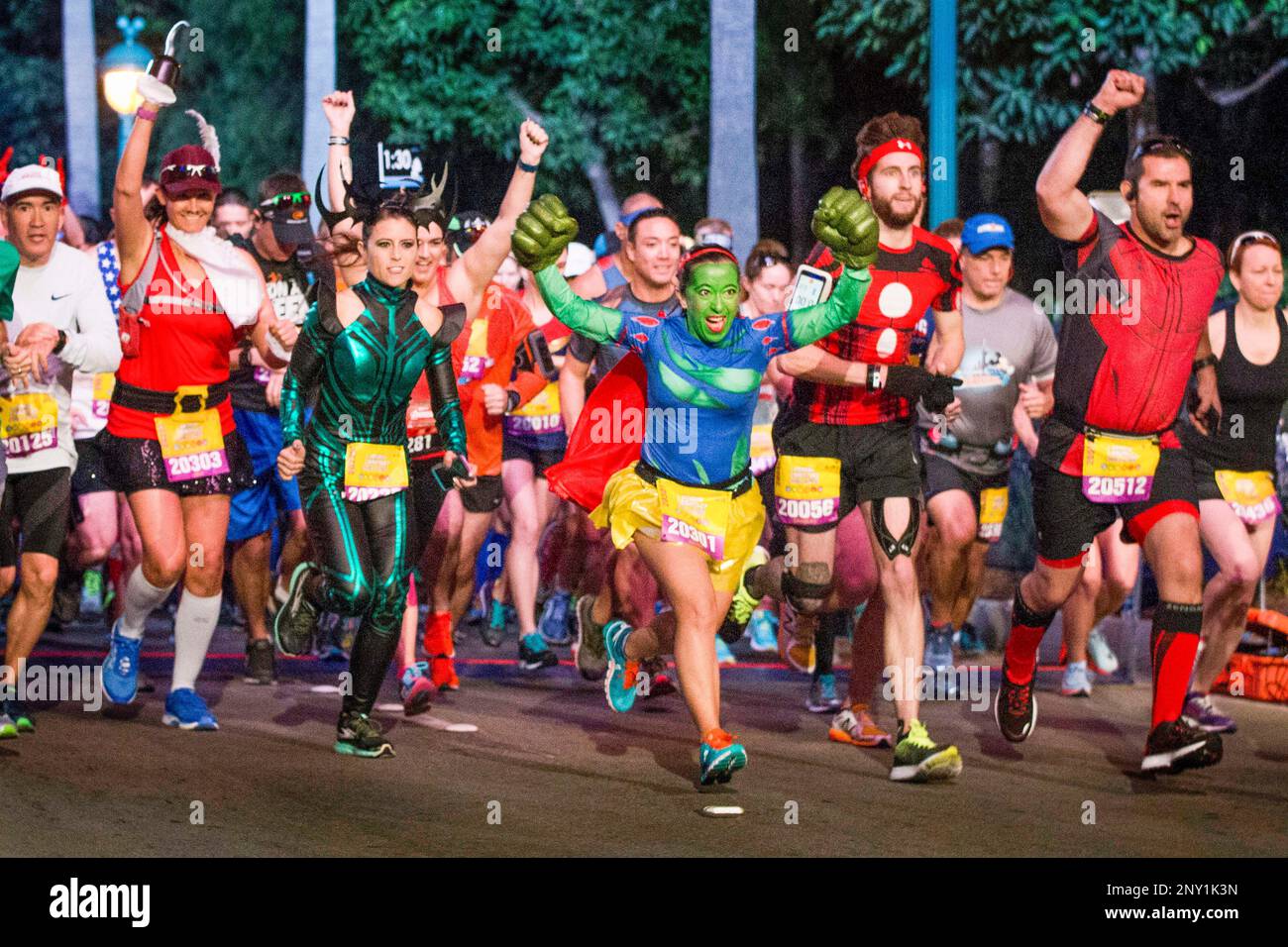 The Avengers Super Heroes Half Marathon begins at Disneyland in Anaheim ...