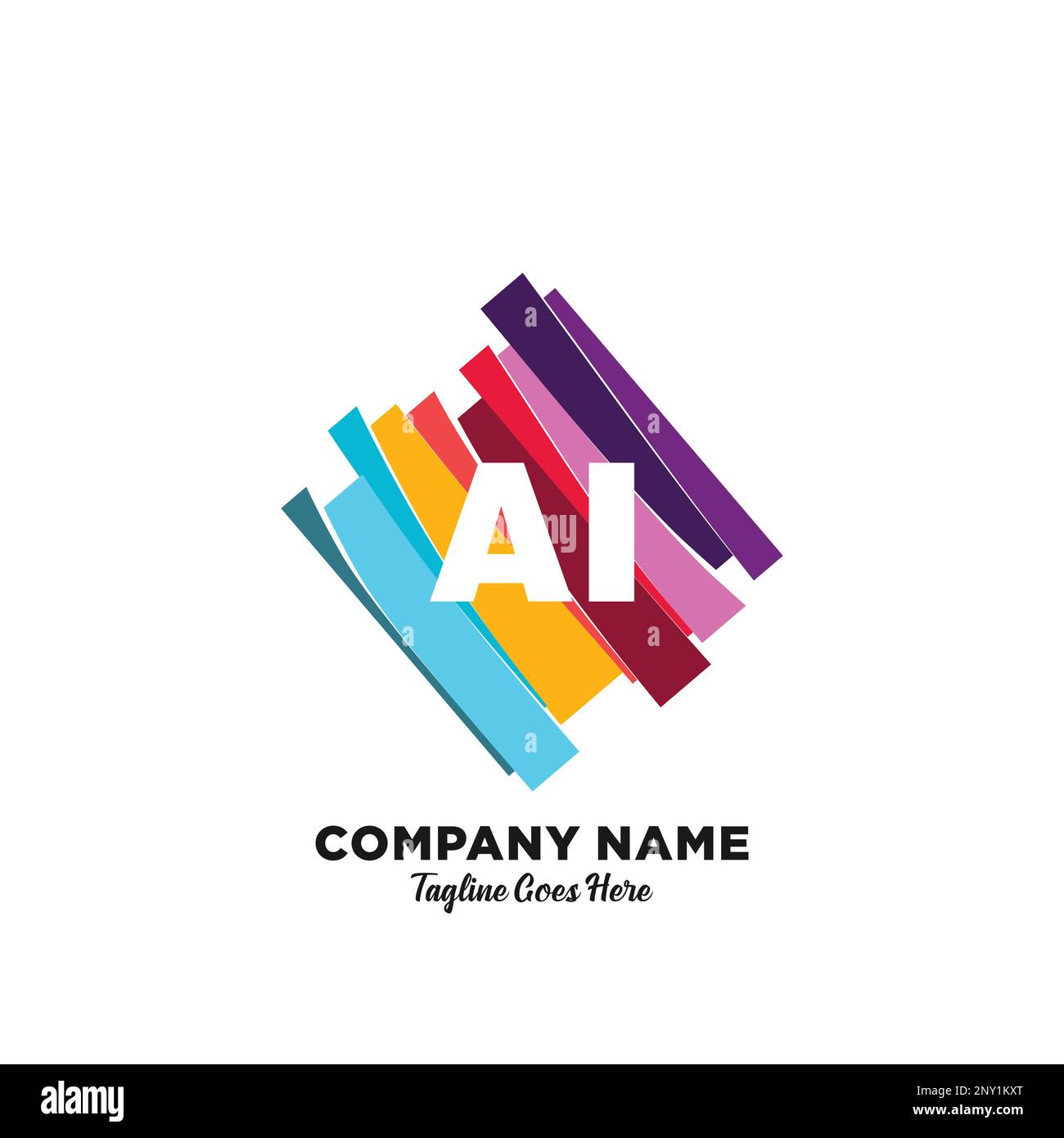 initial logo With Colorful template vector Stock Vector Image & Art - Alamy