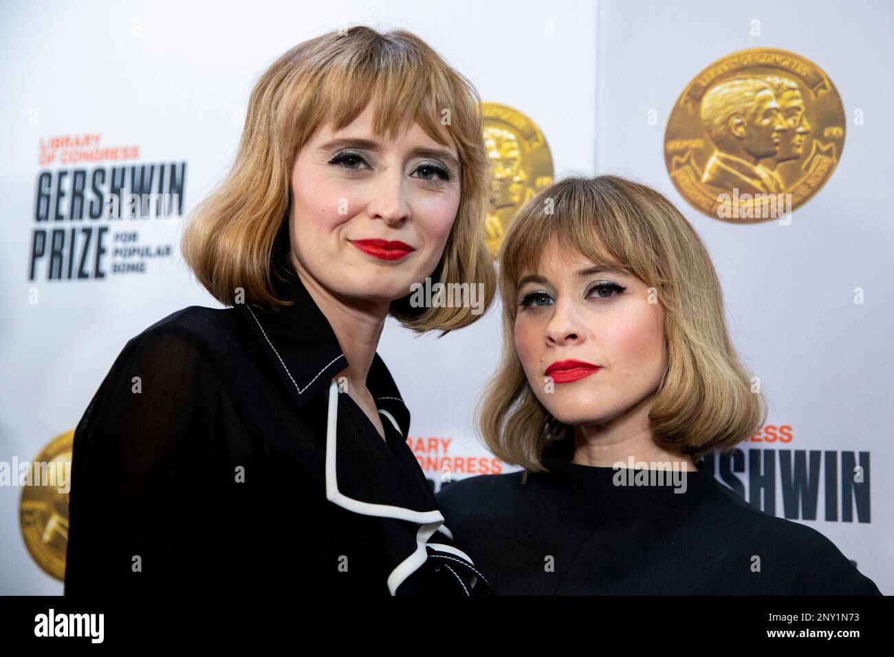 Holly Laessig, left, and Jess Wolf, the singers of the band Lucius ...
